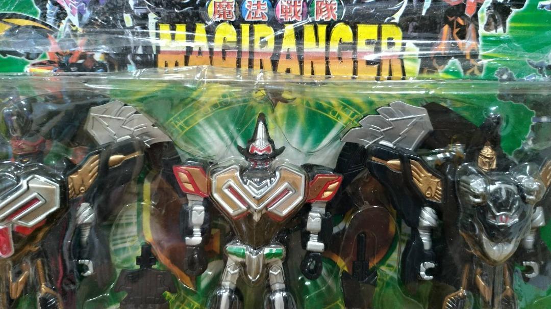 power rangers 金剛戰士 吊卡 盒玩 公仔 恐龍戰隊 絕版 懷舊 早期 魔法戰隊 magiranger, 書籍、休閒與玩具, 玩具 ...