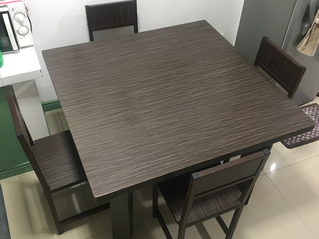 Preloved 4-seaters Dining Set on Carousell