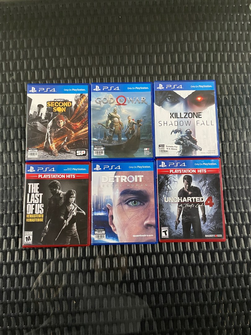PS4 PlayStation Exclusive Games God of War Last Of Us Uncharted Infamous Killzone, Video Gaming ...