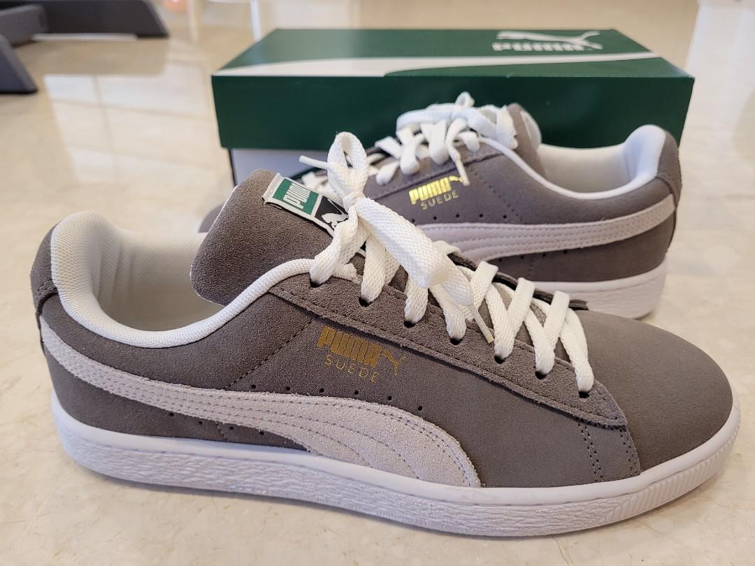 Puma Suede Classic+ (Grey), Men's Fashion, Footwear, Sneakers on Carousell