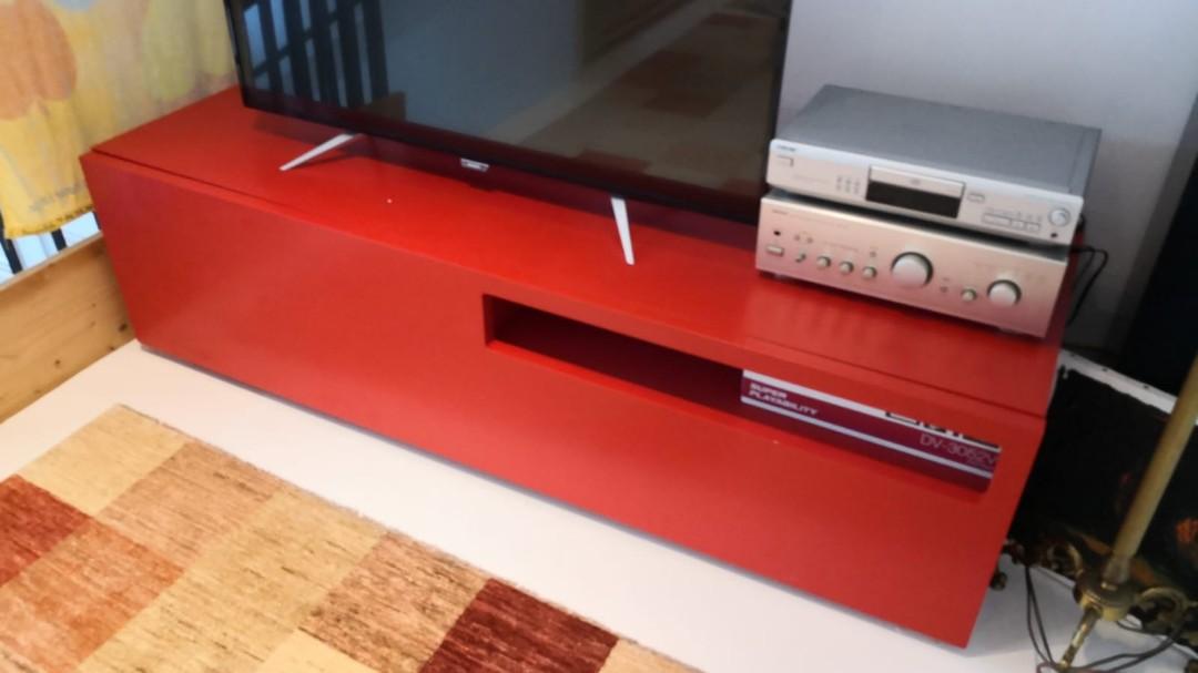 Red TV Console, Furniture & Home Living, Furniture, TV Consoles on ...