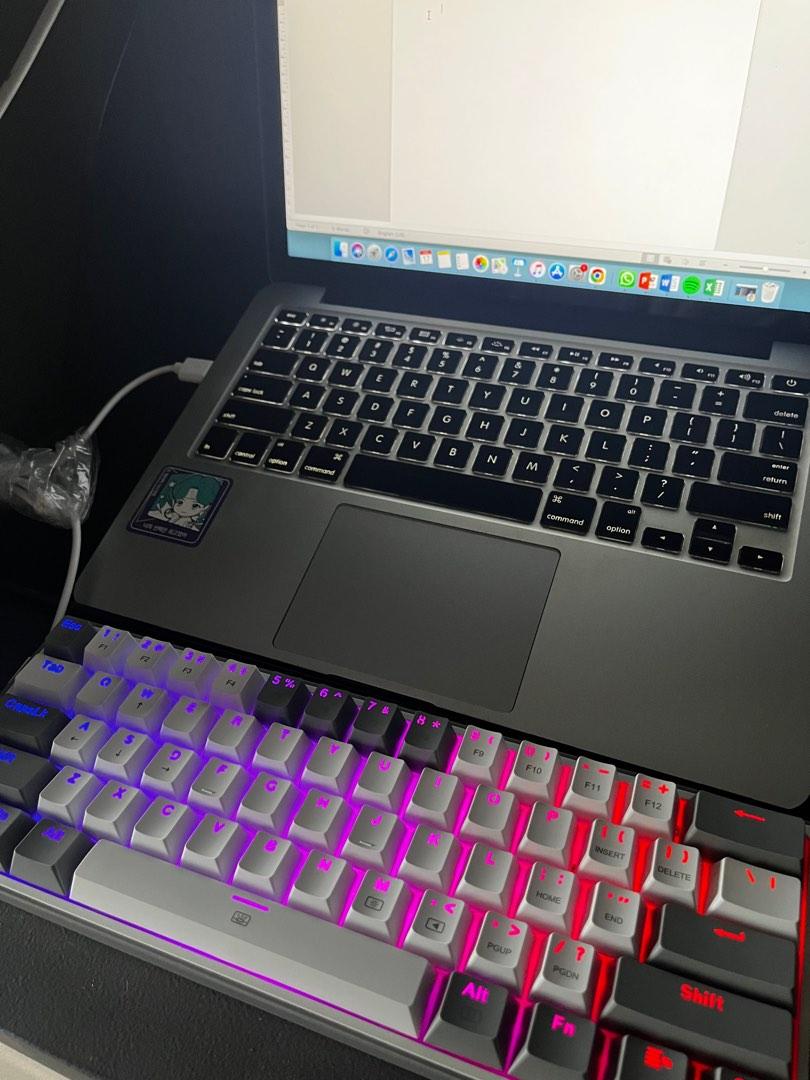 Redragon K617 RGB Fizz Grey-White/Pink-White 60% Wired RGB Gaming ...