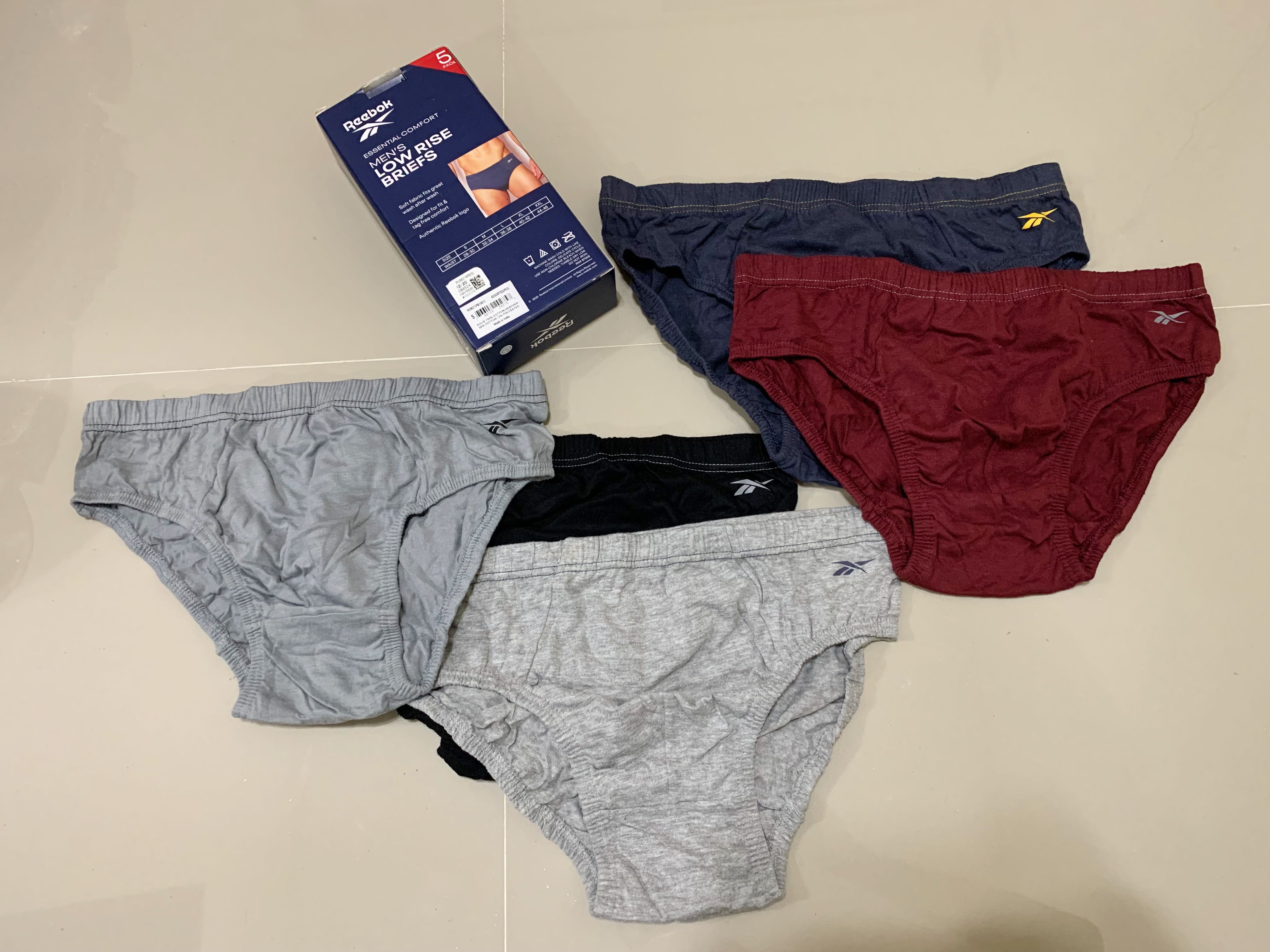 Reebok Briefs for MEN (Auth), Men's Fashion, Bottoms, Underwear on ...