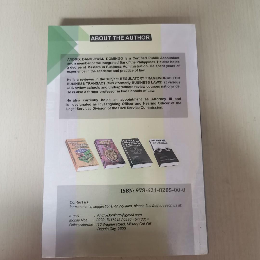 Regulatory Framework and Legal Issues in Business. Part 2. First ...