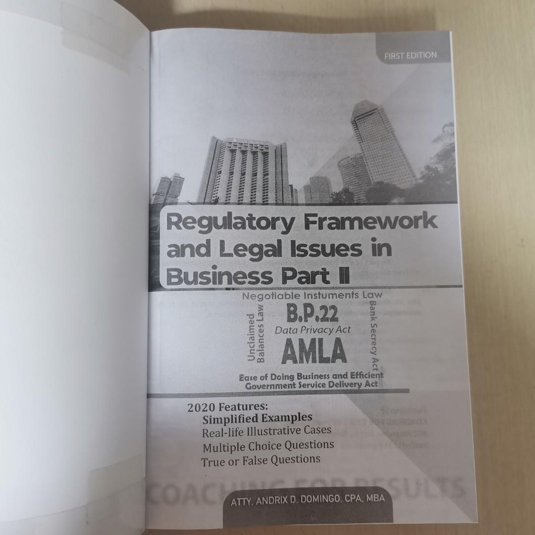 Regulatory Framework And Legal Issues In Business Part 2 First regulatory-framework-and-legal-issues-in-business-part-2-first