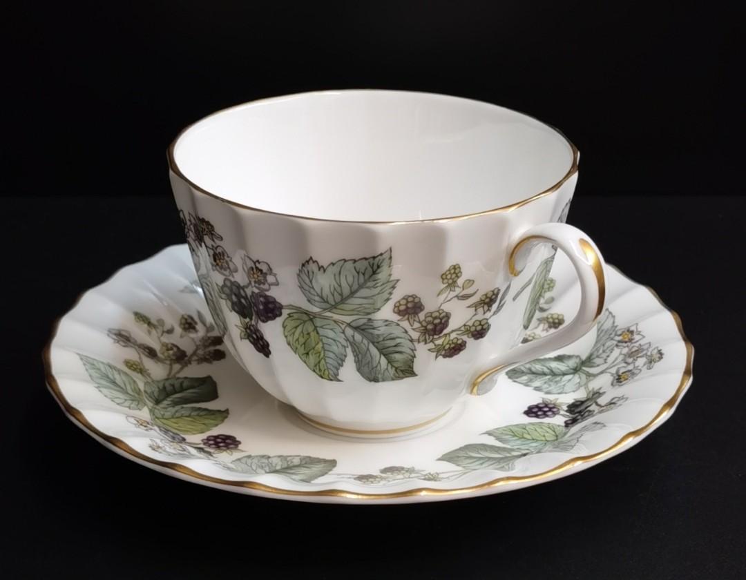 Royal Worcester Lavinia Bone China Cup Set & Side Plate Trio Set ...