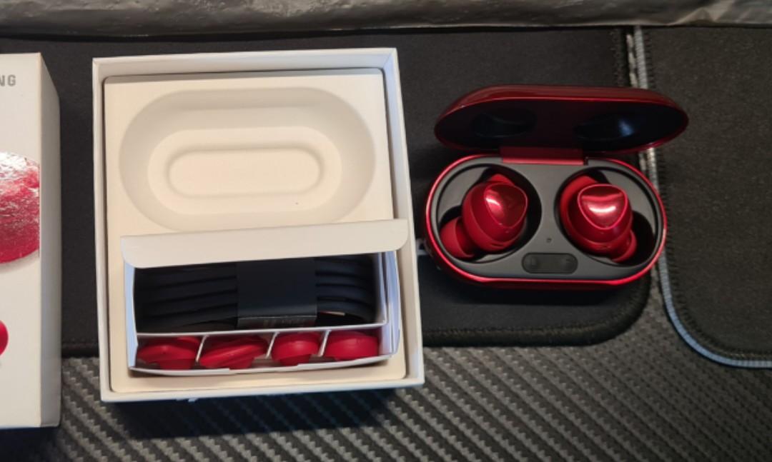 Samsung galaxy buds+ Red, Audio, Earphones on Carousell