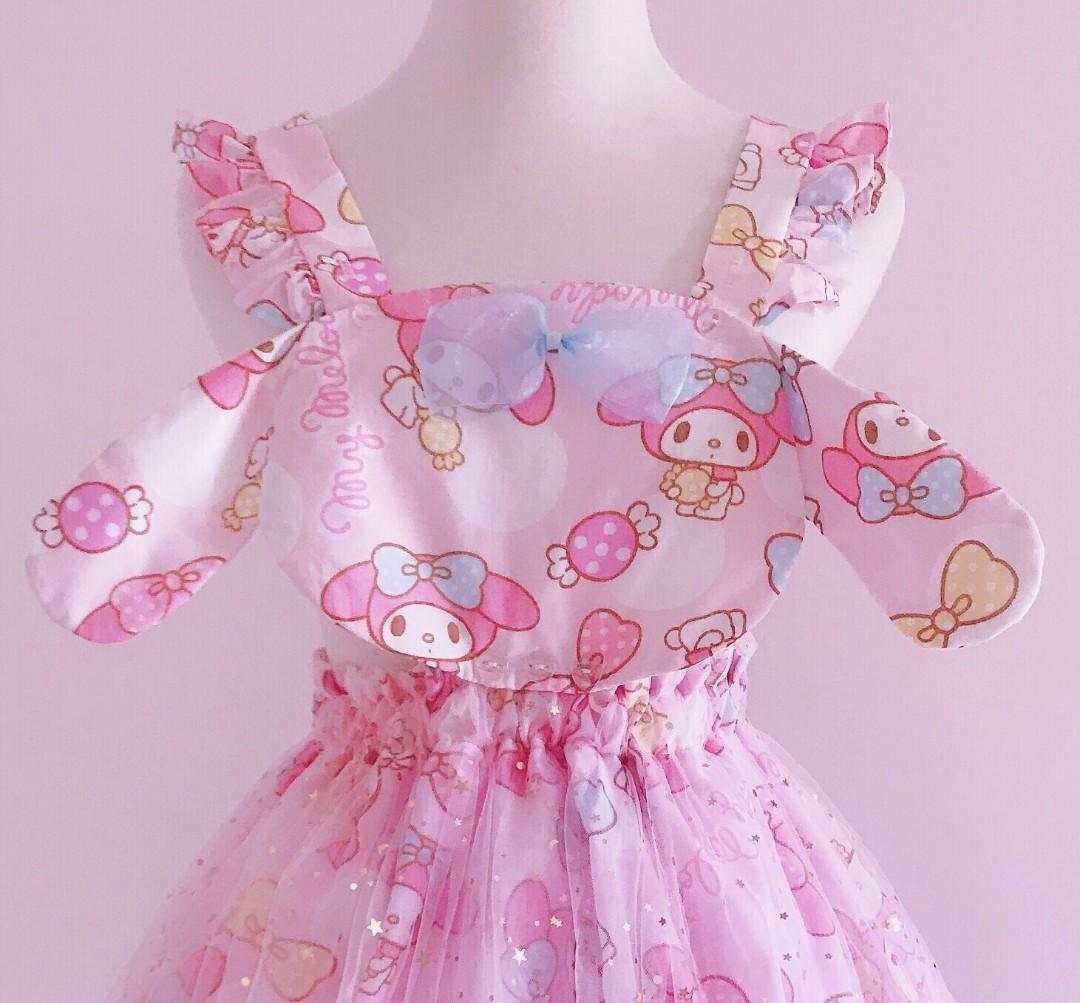 SANRIO MY MELODY APRON DRESS LOLITA, Women's Fashion, Dresses & Sets ...