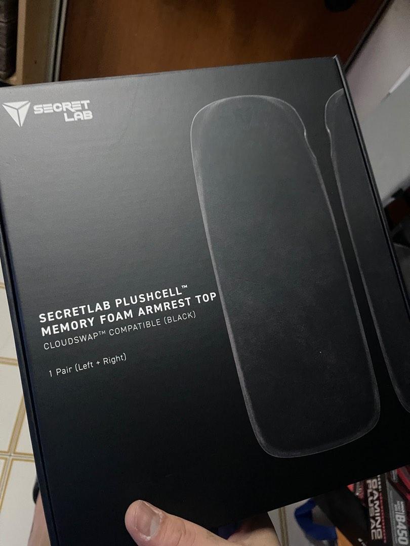 Secretlab PlushCell™ Memory Foam Armrest Top Black, Furniture & Home ...
