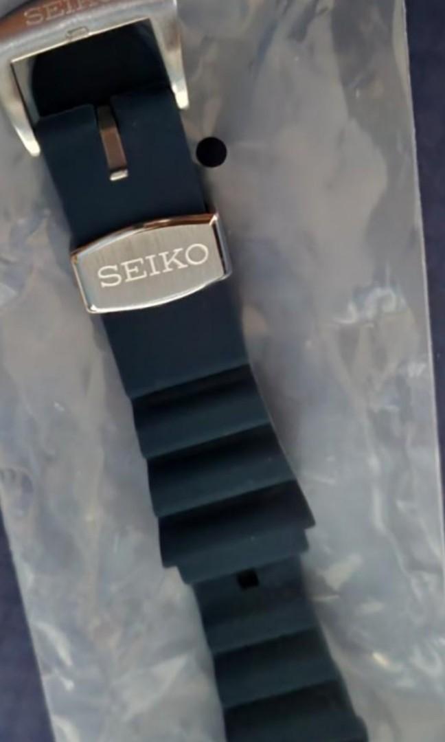 Seiko Blue Rubber Strap 22mm, Luxury, Watches on Carousell