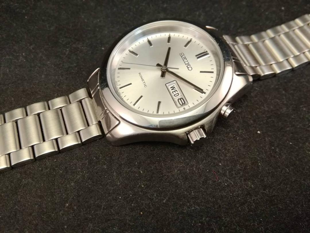 Seiko Kinetic 5M63-0B00, 名牌, 手錶 - Carousell