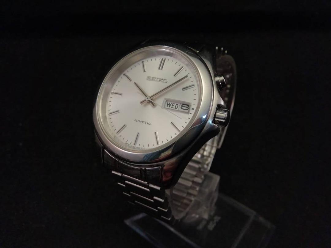 Seiko Kinetic 5M63-0B00, 名牌, 手錶 - Carousell