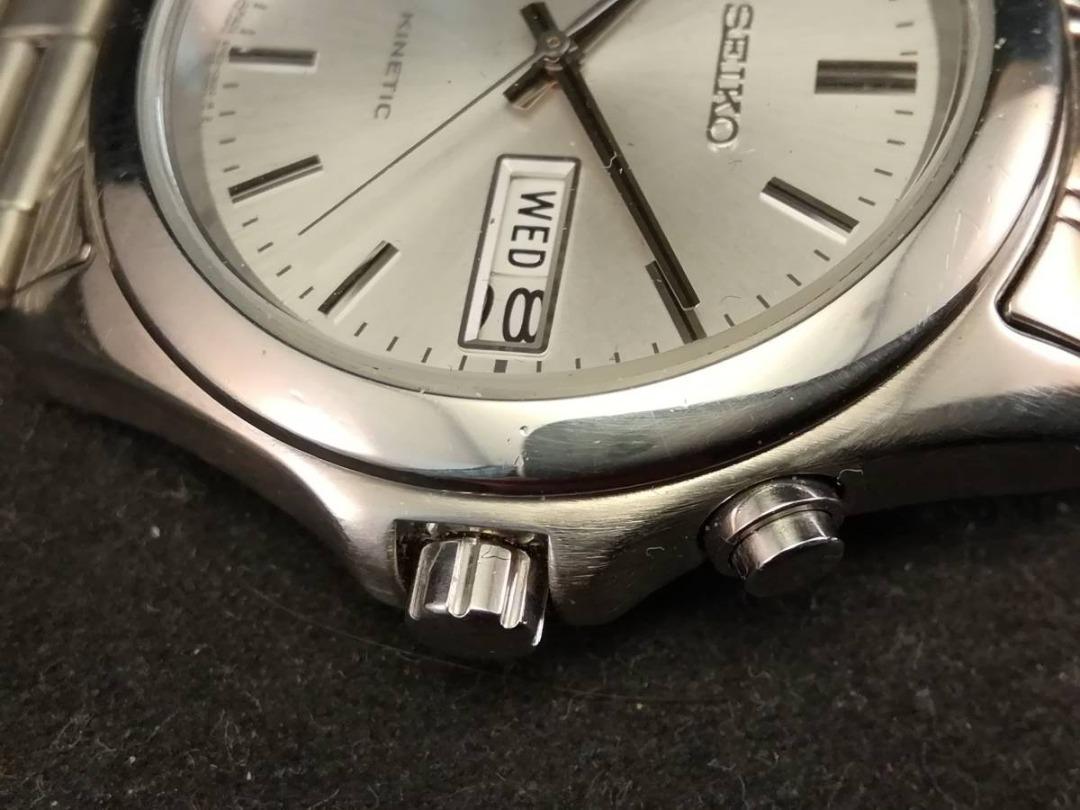 Seiko Kinetic 5M63-0B00, 名牌, 手錶 - Carousell