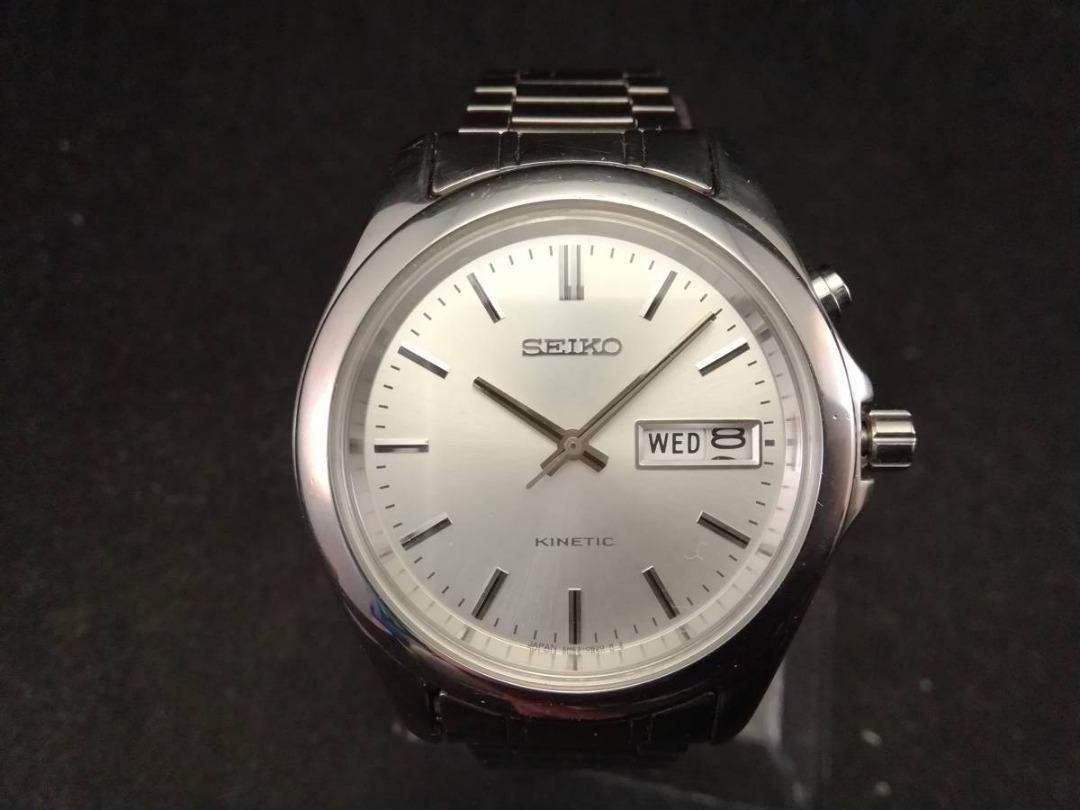 Seiko Kinetic 5M63-0B00, 名牌, 手錶 - Carousell