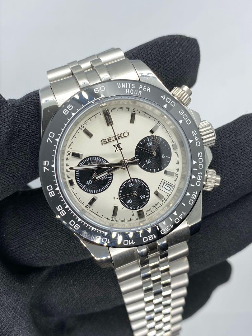 Seiko Panda Chrono Mod (Ceramic Bezel), Luxury, Watches on Carousell