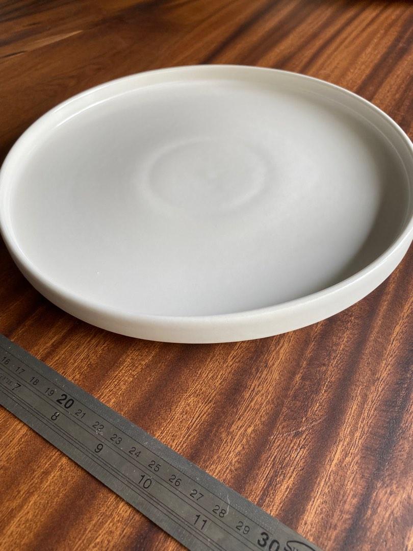 Set of 3 white base plates, Furniture & Home Living, Kitchenware ...