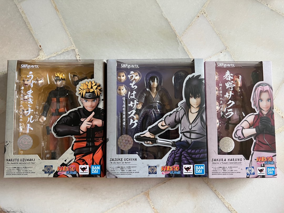 SH FIGUARTS SHF NARUTO SASUKE AND SAKURA FROM NARUTO SHIPPUDEN, Hobbies ...
