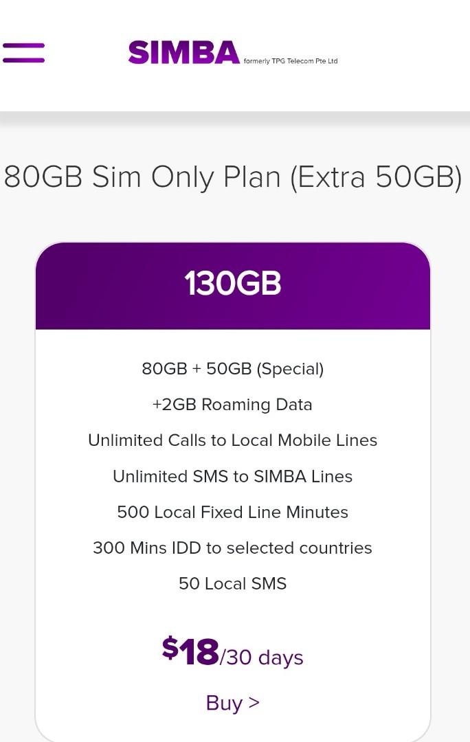 SIMBA (formerly TPG), Mobile Phones & Gadgets, Mobile & Gadget ...