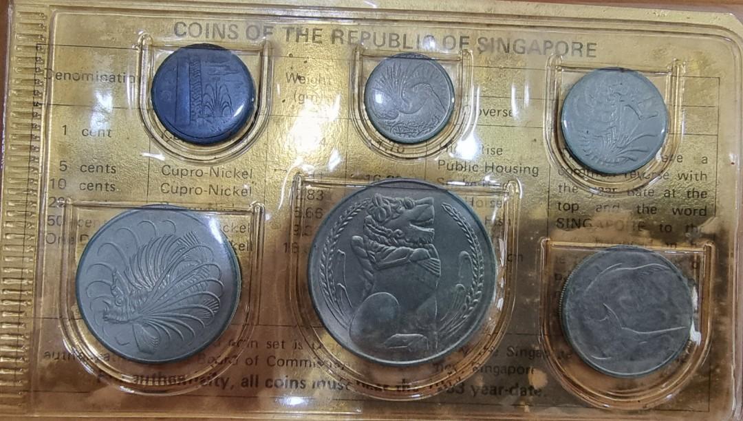 Singapore Cooper coin set (1983 - Singapore), Hobbies & Toys ...