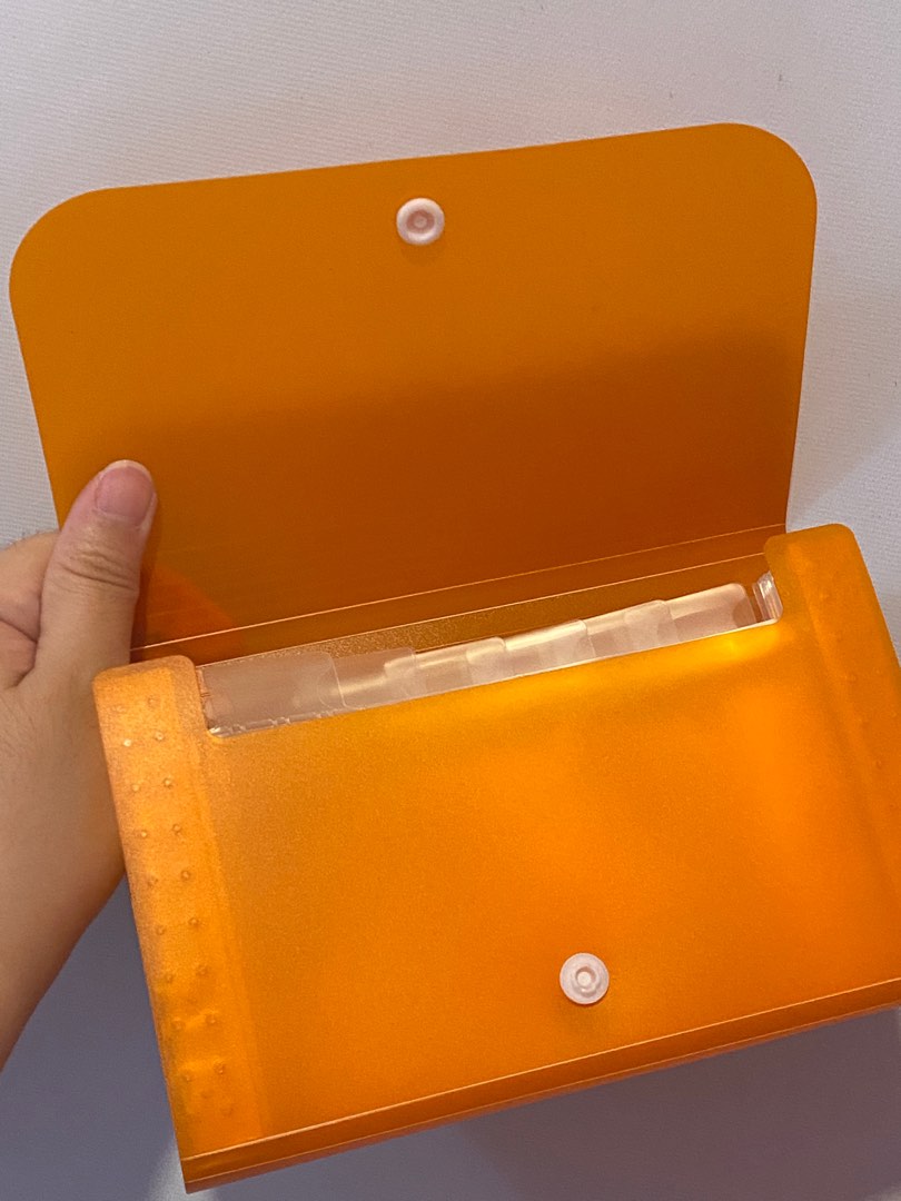 Small Orange Expandable Accordion Envelope, Hobbies & Toys, Stationary ...