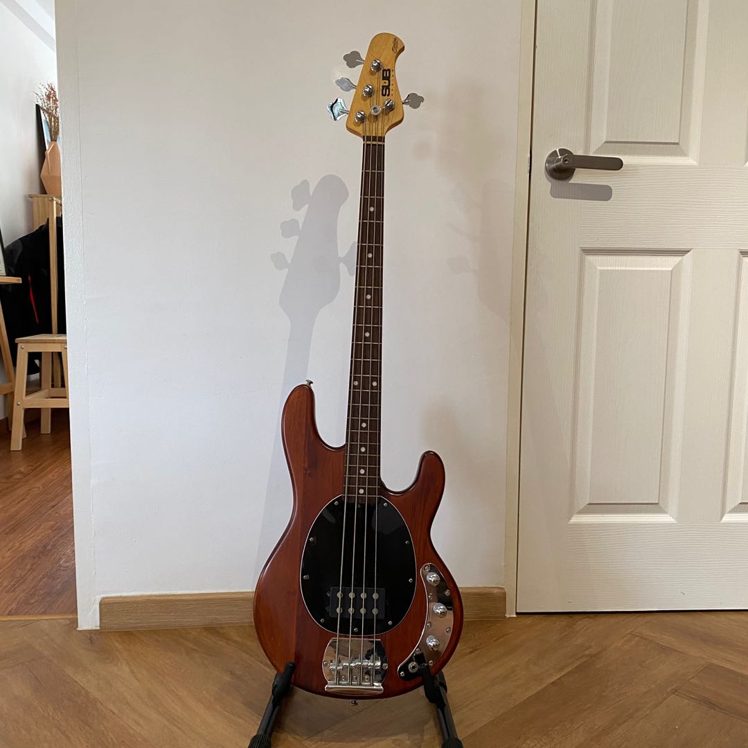 Sterling by Music Man Ray4 Stingray Bass Guitar in Walnut, Hobbies ...