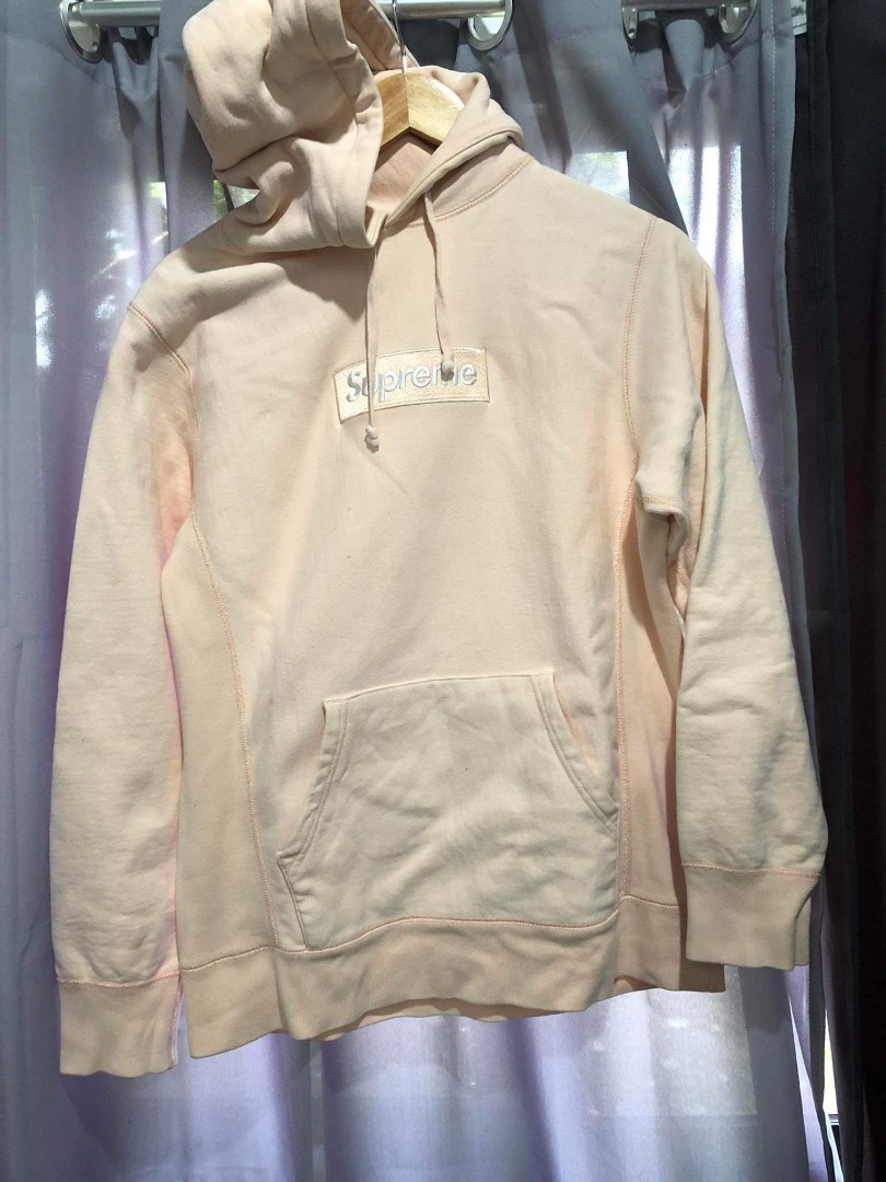 Supreme Baby Pink Hoodie Box Logo, Men's Fashion, Coats, Jackets and ...