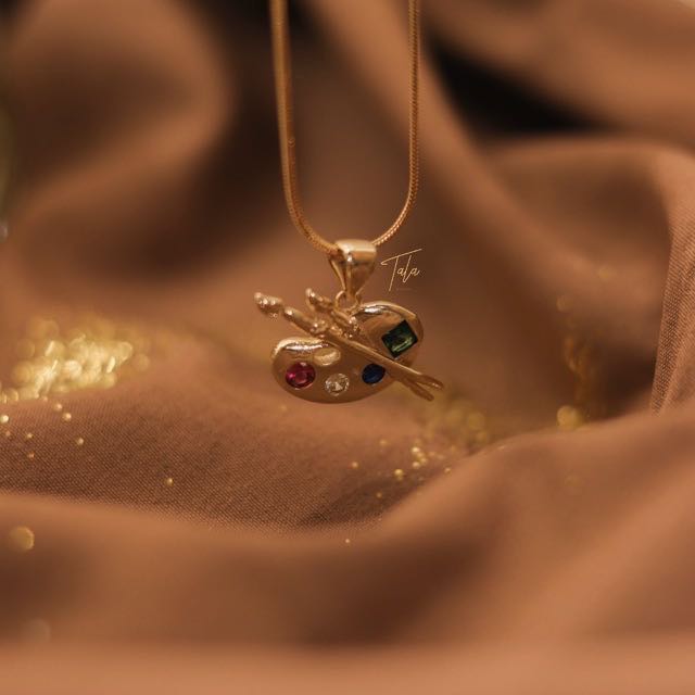 Tala by Kyla TBK artist’s palette necklace, Women's Fashion, Jewelry ...