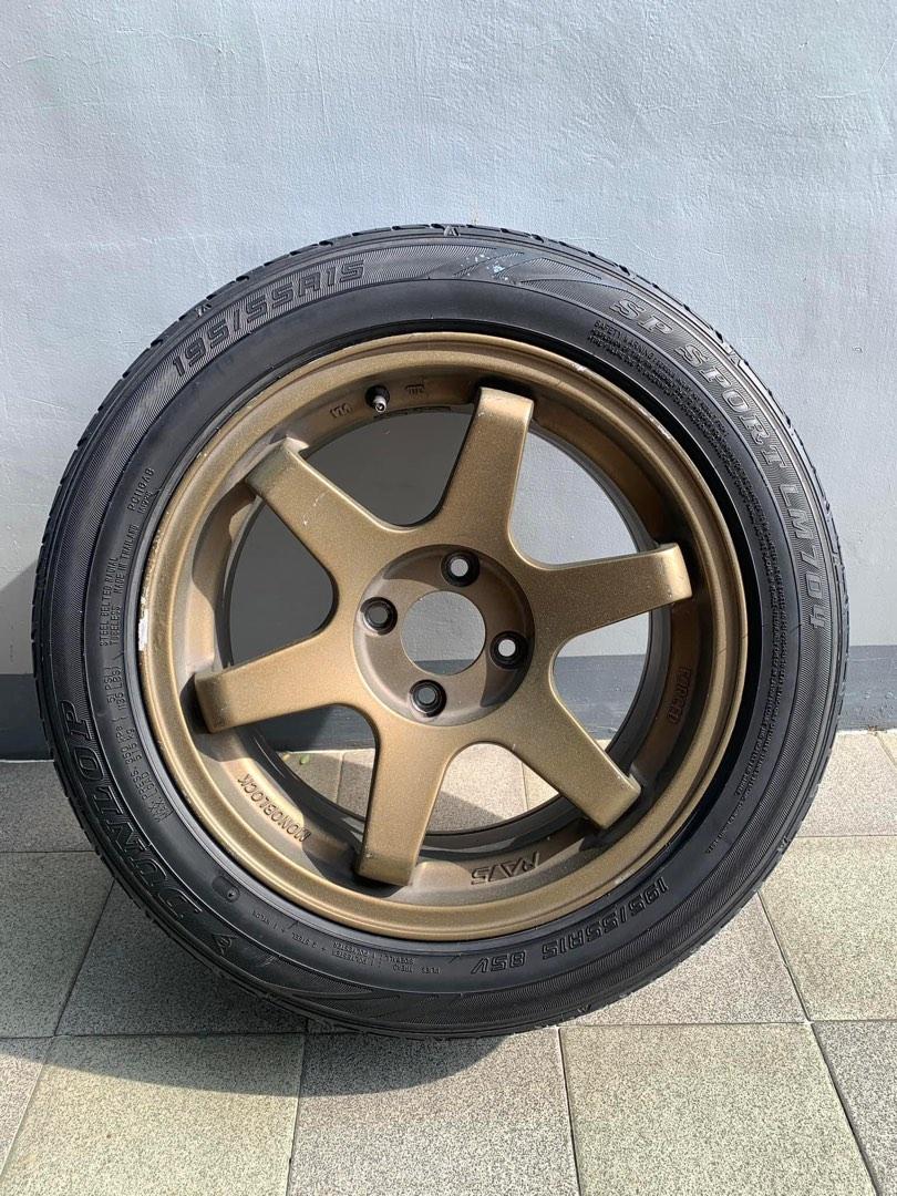 TE37 mags copy 15x7, Car Parts & Accessories, Mags and Tires on Carousell