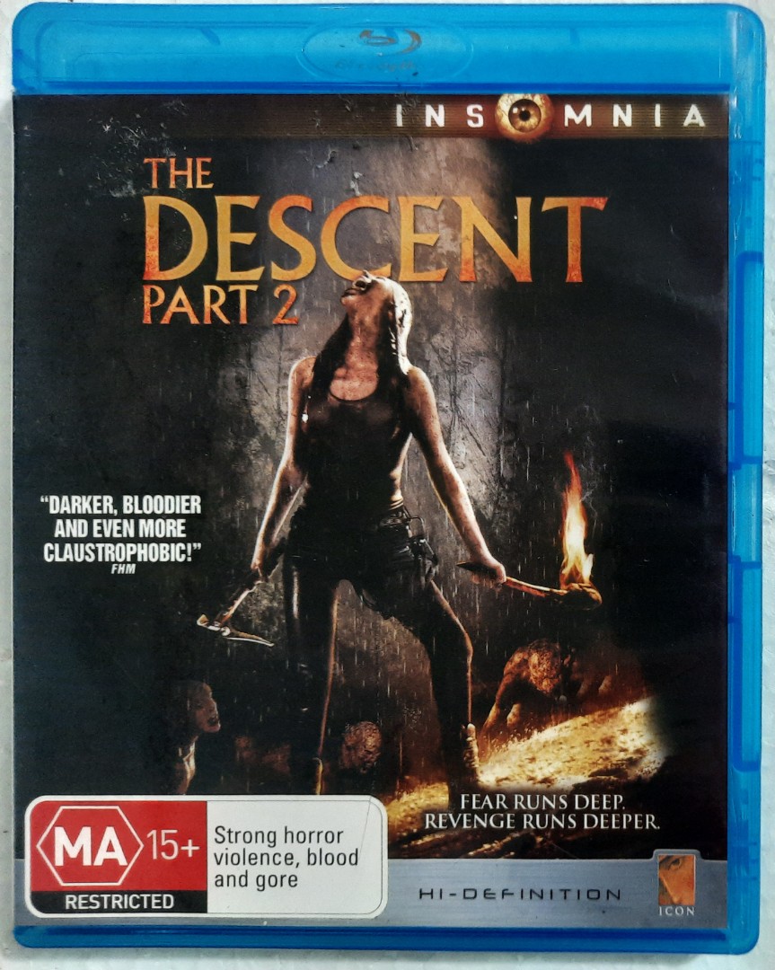 THE DESCENT PART 2 [BLU-RAY] HORROR, Hobbies & Toys, Music & Media, CDs ...