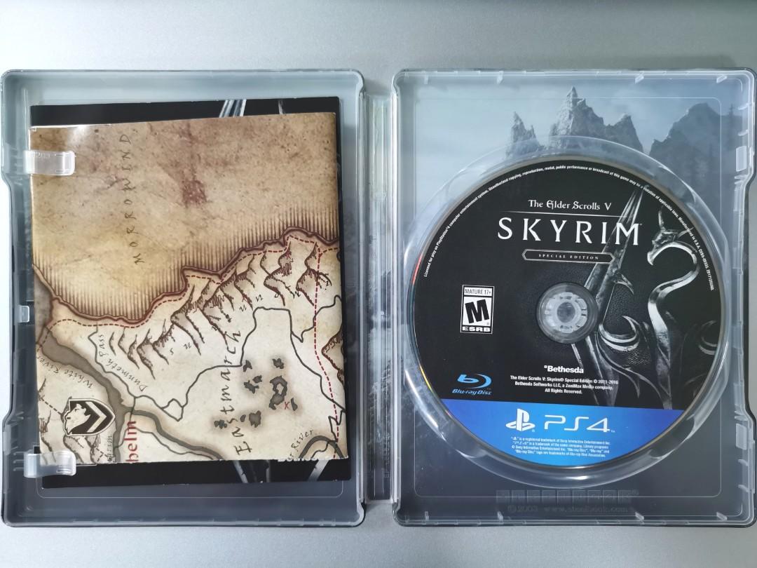 The Elder Scroll Skyrim V Steelbook Limited Edition for PS4 and PS5 ...