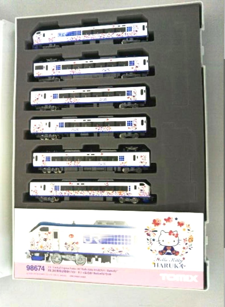TOMIX 98674 JR 281系特急電車(ハローキティ はるか Hello Kitty 吉蒂貓 Butterfly) N比例動力鐵路模型, 興趣及遊戲, 收藏品及紀念品, 明星周邊 ...