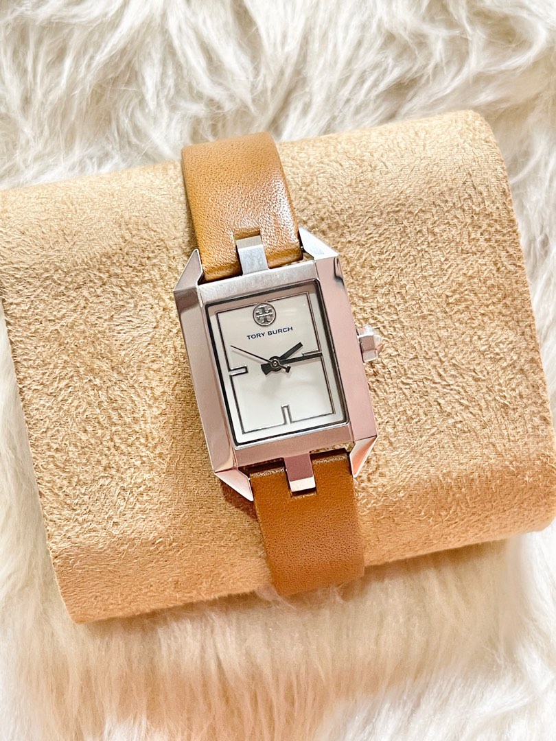 Tory Burch Dalloway Leather Watch, Women's Fashion, Watches ...