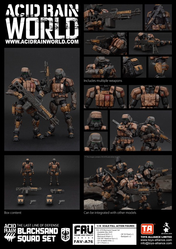 Toys Alliance Acid Rain - Blacksand Squad Set, Hobbies & Toys, Toys ...