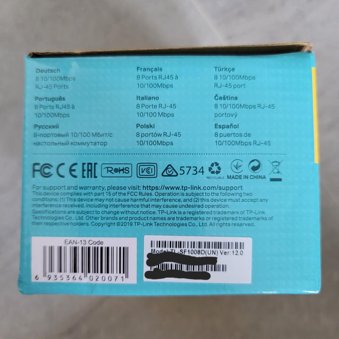 Tp Link 8 Port Switch Computers And Tech Parts And Accessories