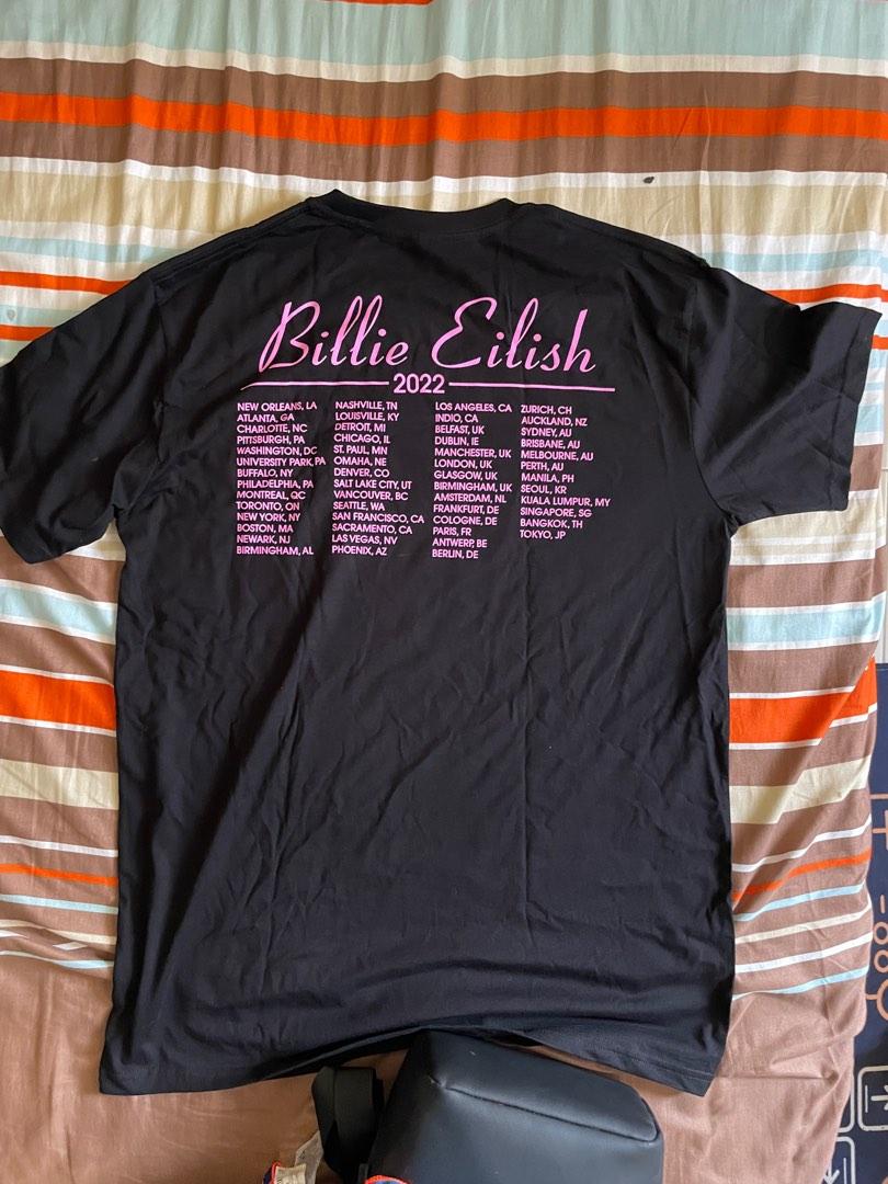 T-Shirt Merchandise Billie Eilish Happier Than Ever Tour KL (Black ...