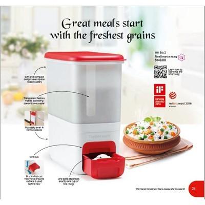 Tupperware Rice Dispenser Container, Furniture & Home Living ...