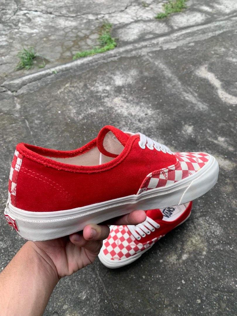 VANS VAULT AUTH CB RED, Men's Fashion, Footwear, Sneakers on Carousell