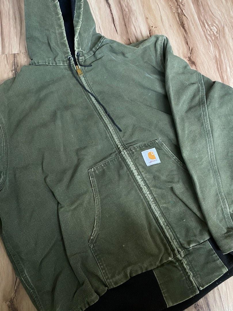 Vintage Military Green Carhartt Jacket, Men's Fashion, Coats, Jackets ...