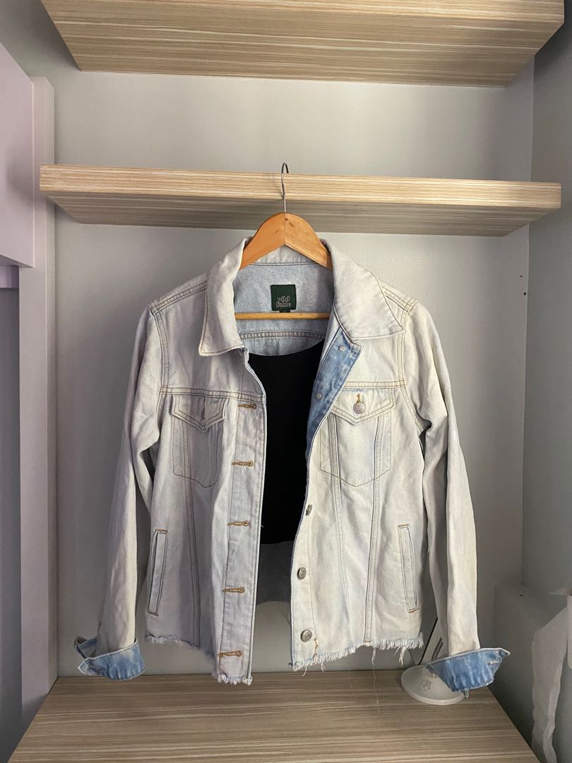 Wild fable denim jacket, Women's Fashion, Coats, Jackets and Outerwear ...