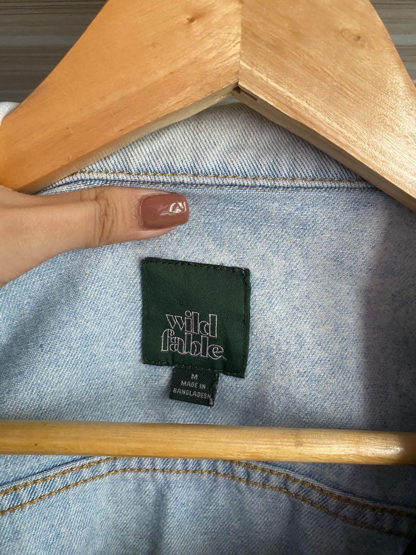 Wild fable denim jacket, Women's Fashion, Coats, Jackets and Outerwear ...