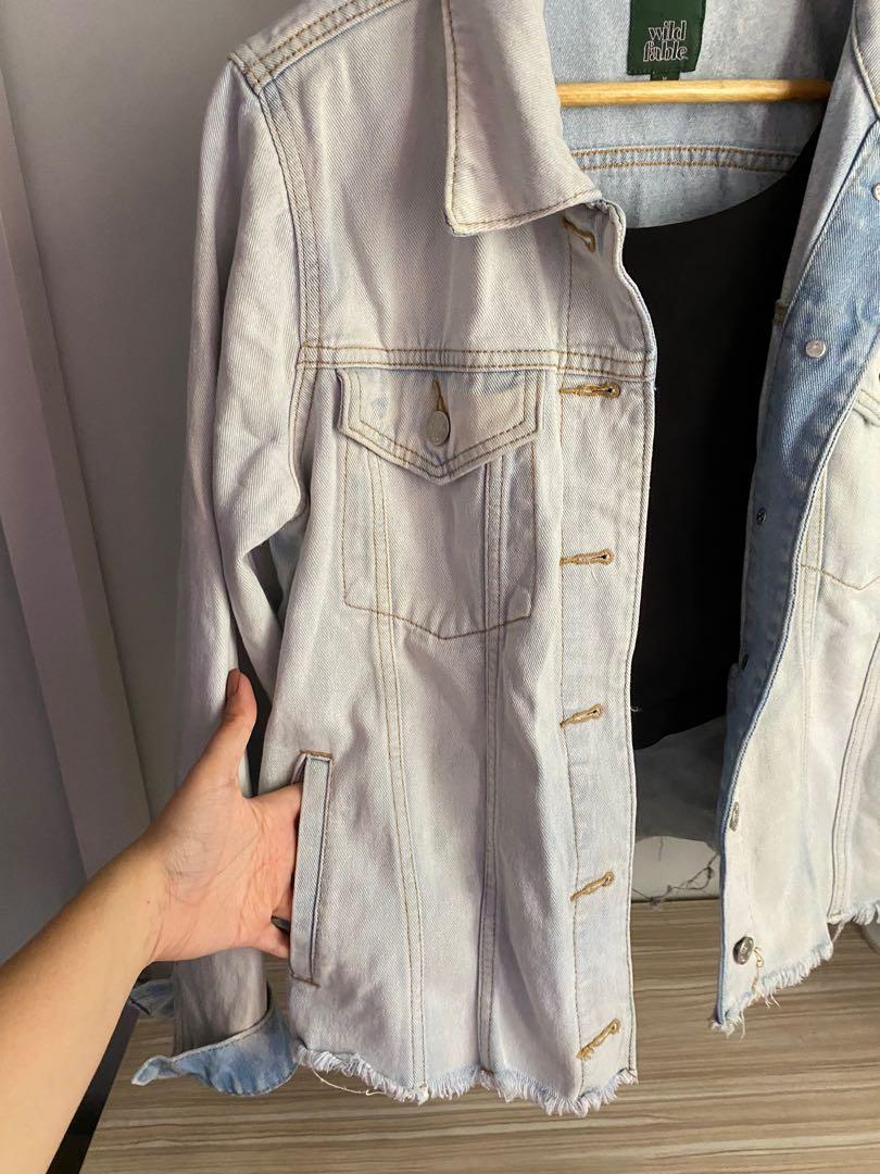 Wild fable denim jacket, Women's Fashion, Coats, Jackets and Outerwear ...
