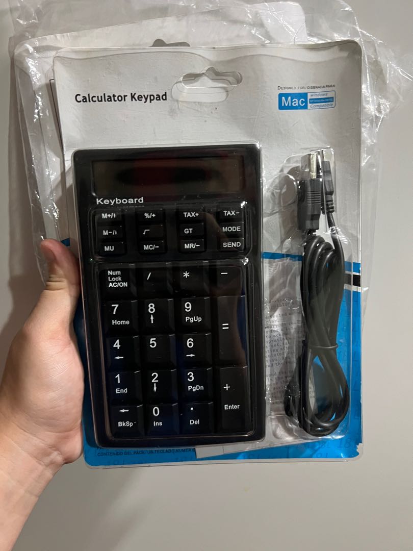 Wired calculator keypad, Computers & Tech, Parts & Accessories ...