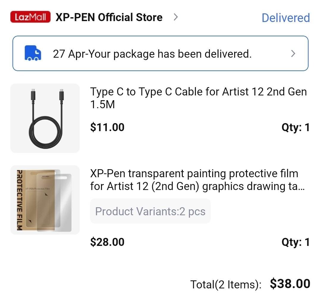 XP-PEN Artist 12 (2nd Gen) Drawing Display Pen Display With X3 Elite ...