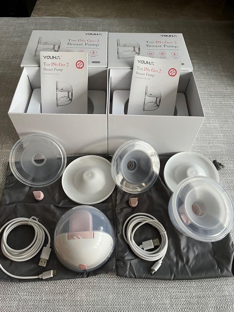 Youha The Ins (Ava) Gen 2 Wearable Handsfree Breast Pump w/ Bluetooth ...