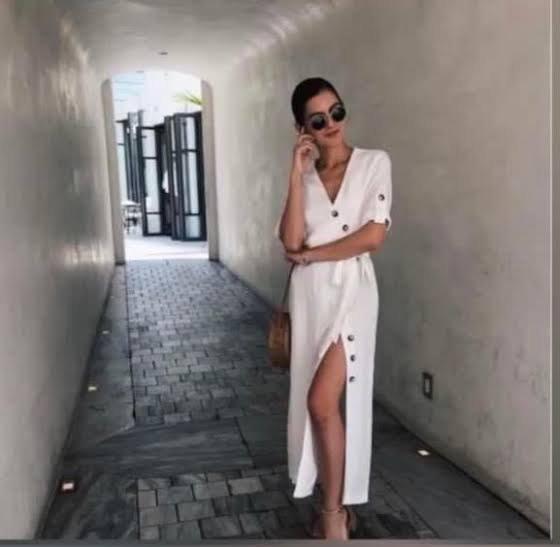 Zara White Dress, Women's Fashion, Dresses & Sets, Dresses on Carousell
