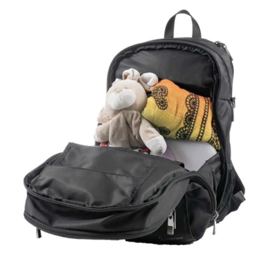 13Thirteen Diaper Backpack - Black, Babies & Kids, Going Out, Diaper Bags & Wetbags on Carousell