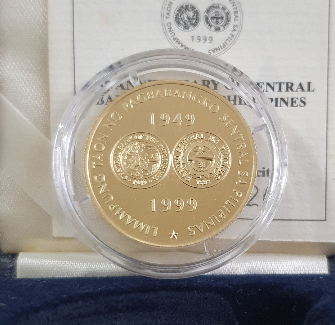 1999 BSP P5000 Gold Coin, Hobbies & Toys, Memorabilia & Collectibles ...
