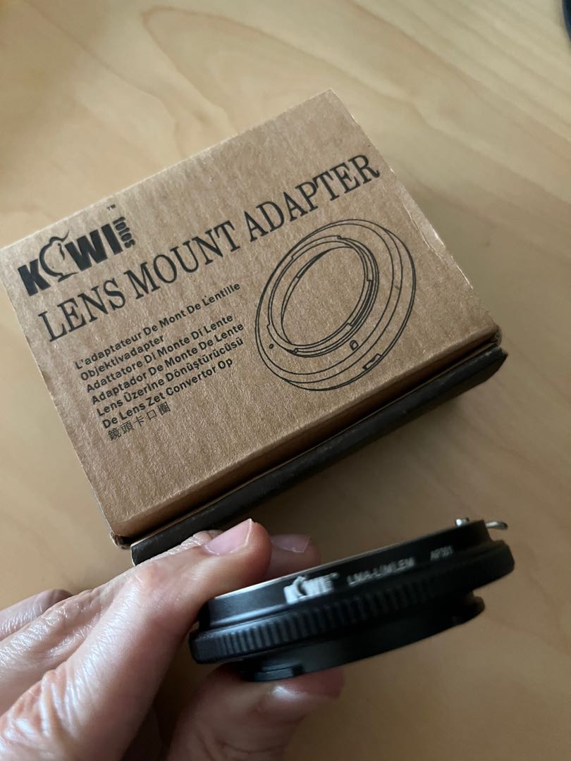 Kiwi M mount to Sony A mount adaptor, Photography, Photography ...