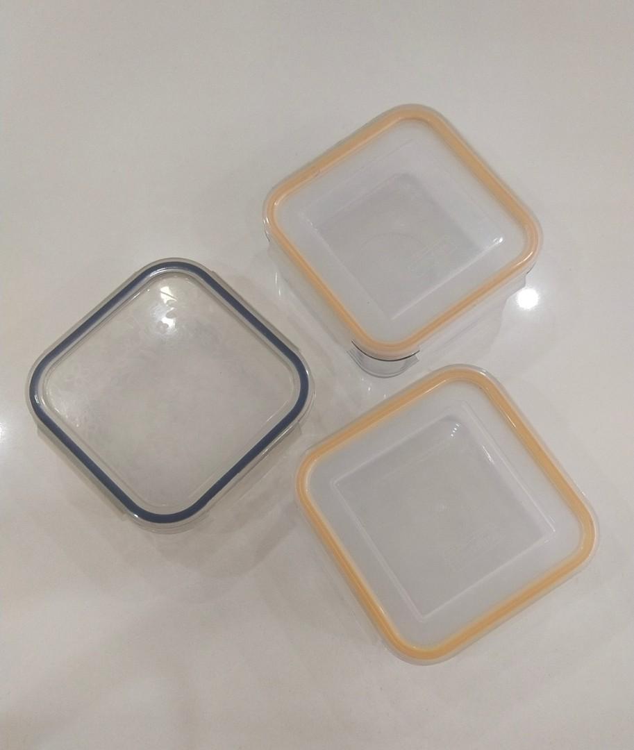 3 Glass containers, Furniture & Home Living, Kitchenware & Tableware ...