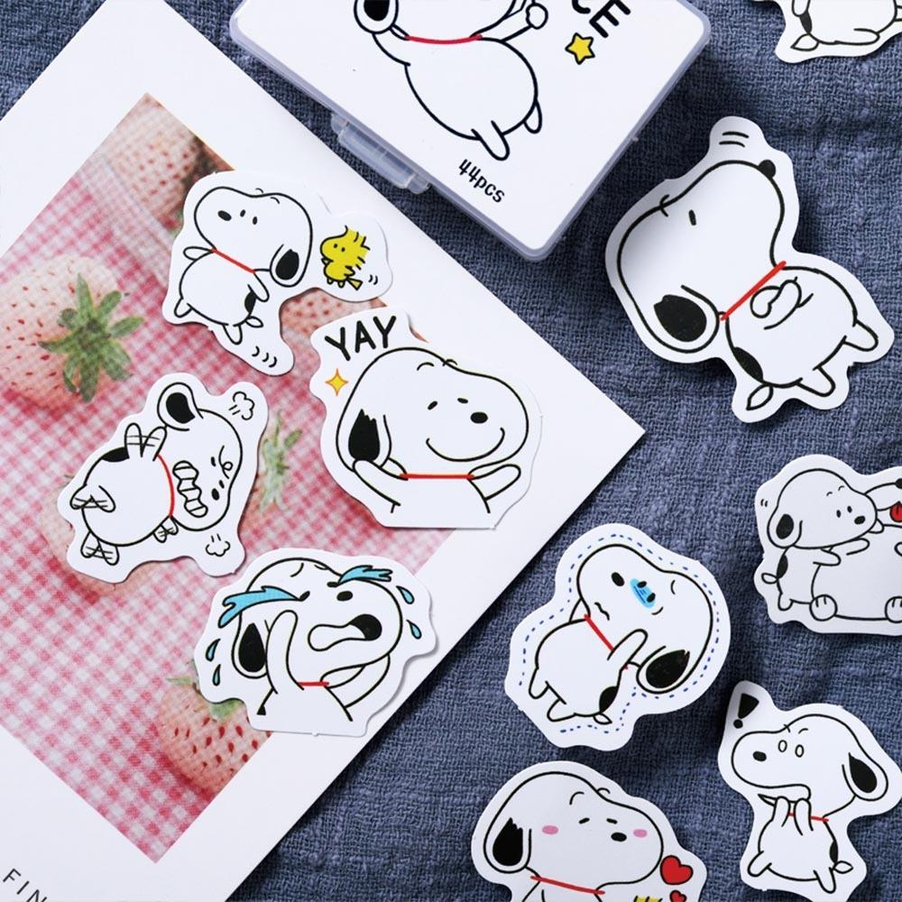 44 snoopy stickers, dog stickers for charlie brown snoopy planner ...